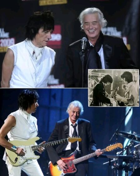 Jeff Beck and Jimmy Page took the stage at the Rock and Roll Hall of ...